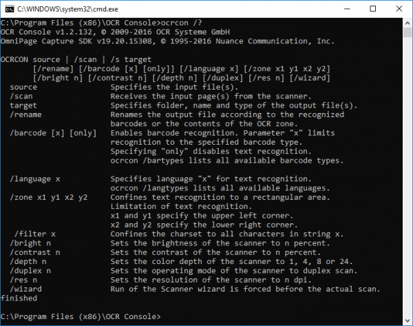 OCR Console - OCR Systeme